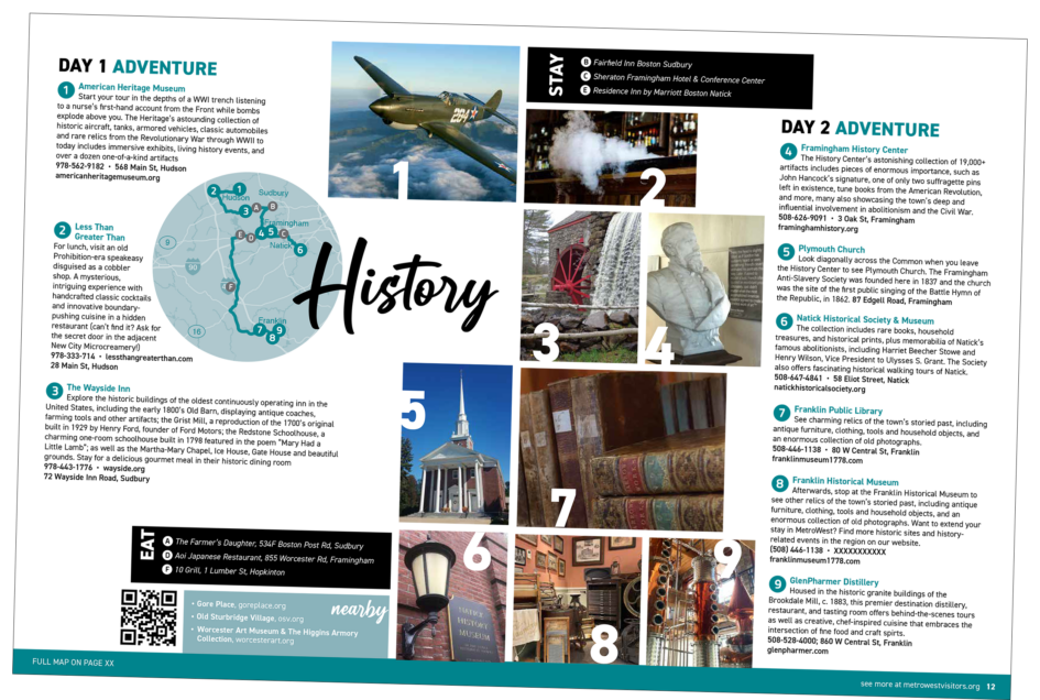 Print Guide Advertising » MetroWest Boston Visitors Bureau